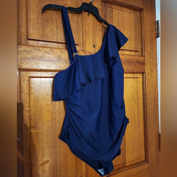 Aqua Eve | Swim | Navy Blue Bathing Suit | Poshmark